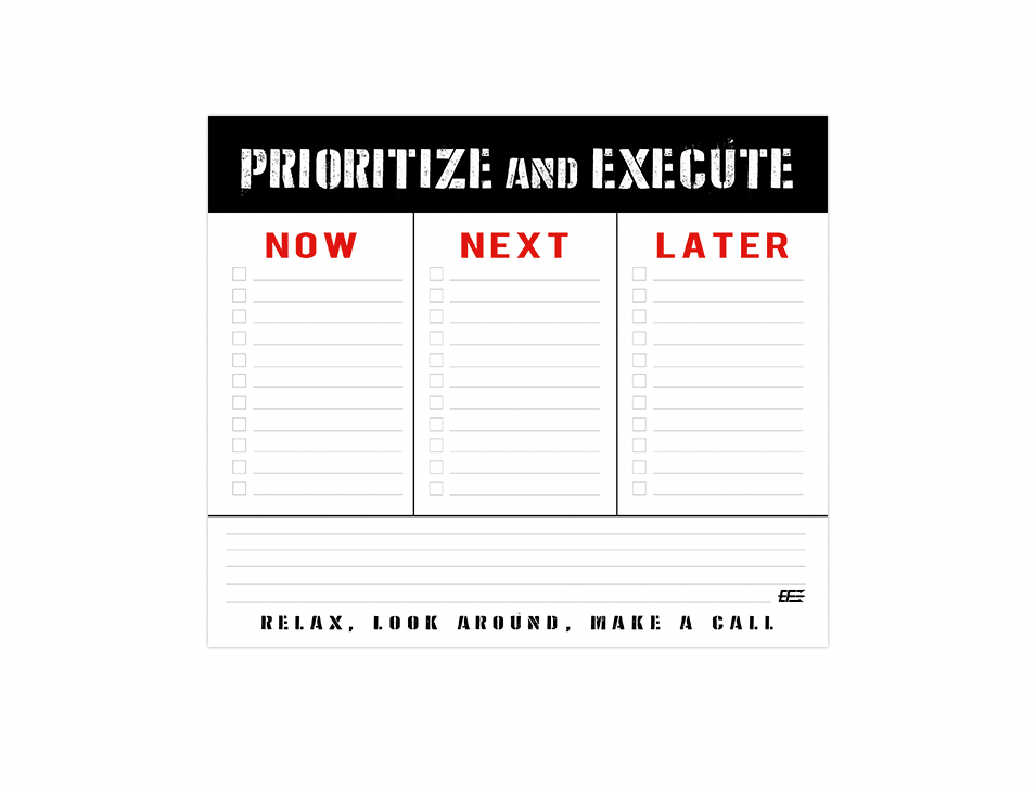 Mouse Paper Pad: Prioritize and Execute – Echelon Front