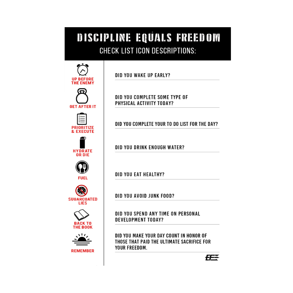 DEF Weekly Checklist - Paper Pad – Echelon Front